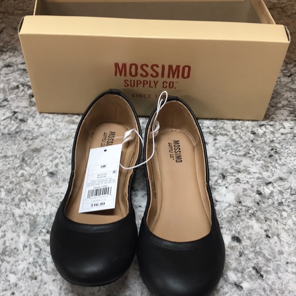 Shoes | Mossimo Womens Black Flat Shoes Size 5w New | Poshmark